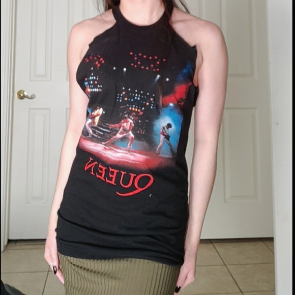 Hot Topic | Tops | New Rare Custom Diy Queen Classic Rock Band Freddie ...